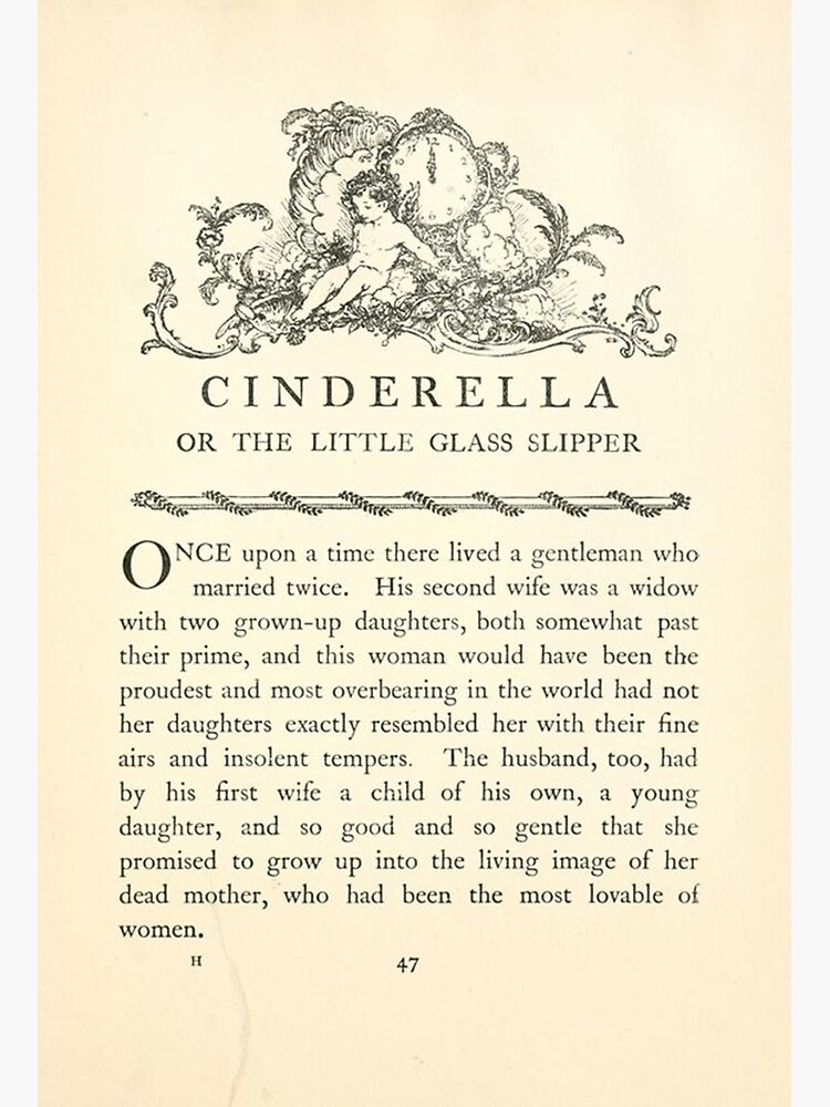 "cinderella vintage page" Poster by Alter-Idem | Redbubble