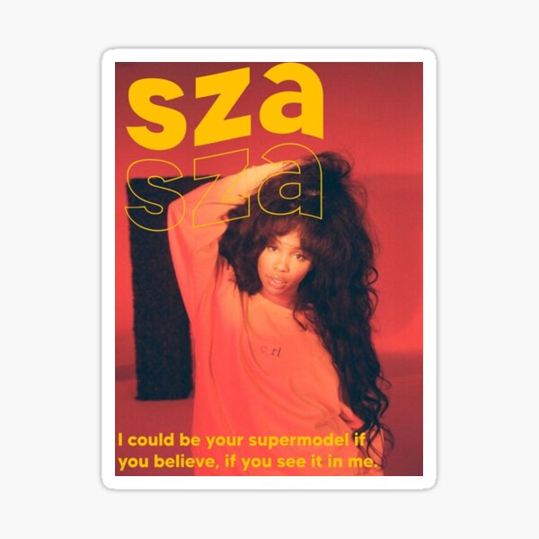 "sza collage Poster" Sticker by grgjsanchez | Redbubble