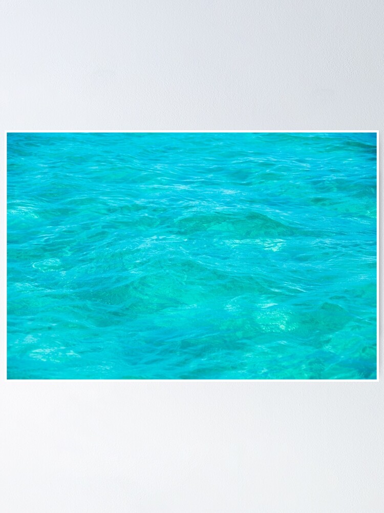 "Blue ocean waves deep sea water" Poster for Sale by TheArtExplorer ...