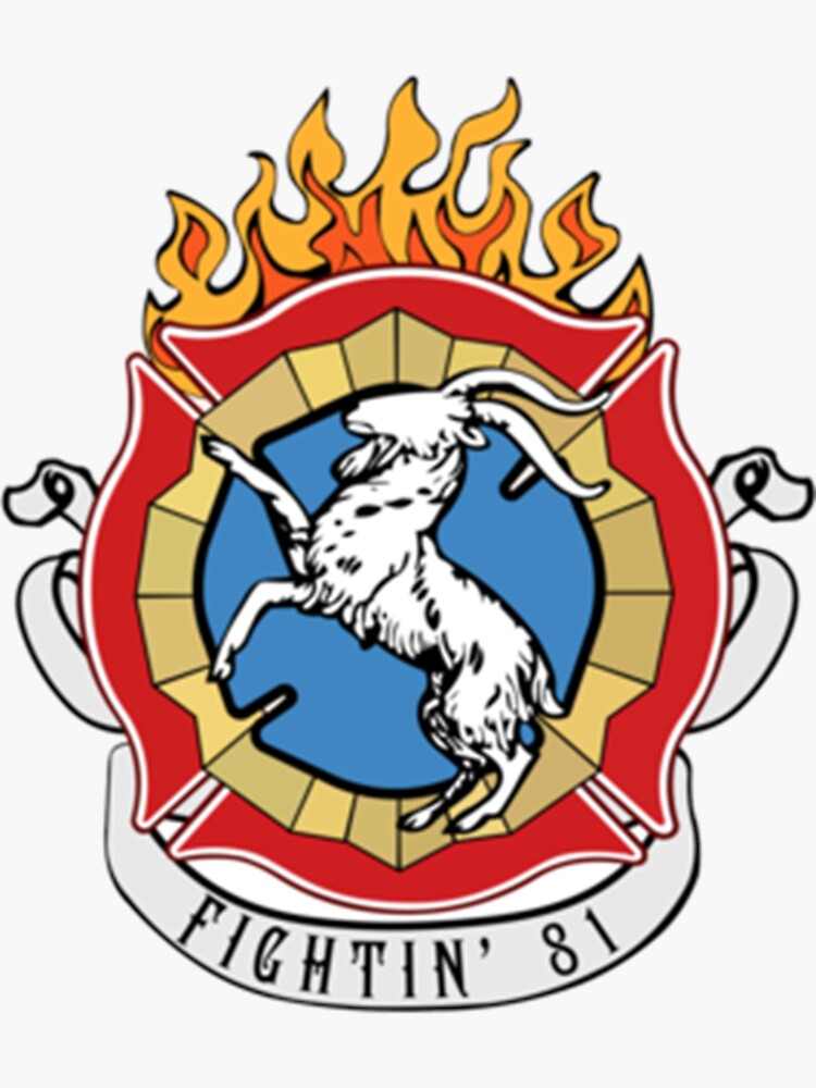 "CHICAGO FIRE - TRUCK 81 - LOGO Classic T-Shirt" Sticker by MichaLang ...