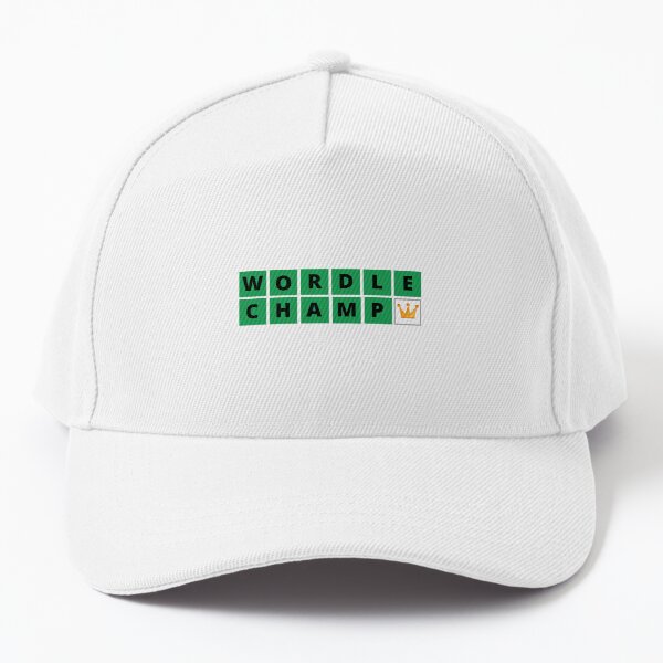 "Wordle Champ" Cap for Sale by SamXDesigns | Redbubble