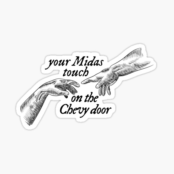 "Midas touch (B)" Sticker for Sale by DinoSour2 | Redbubble