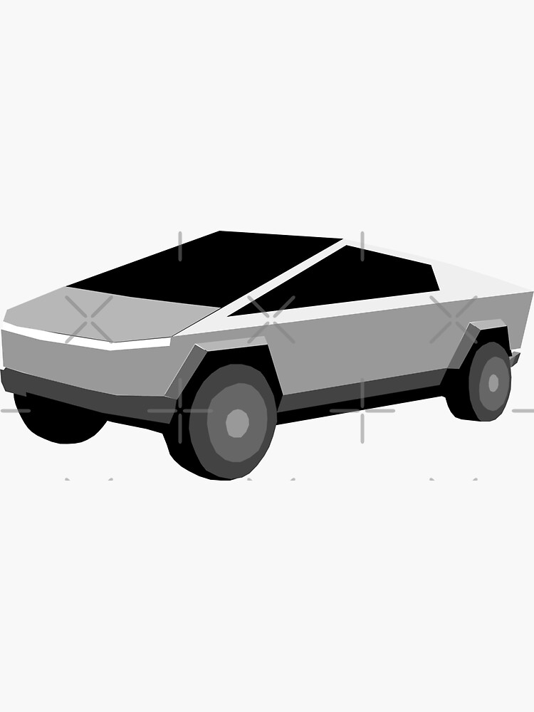 "Cybertruck" Sticker for Sale by lady-wraith | Redbubble