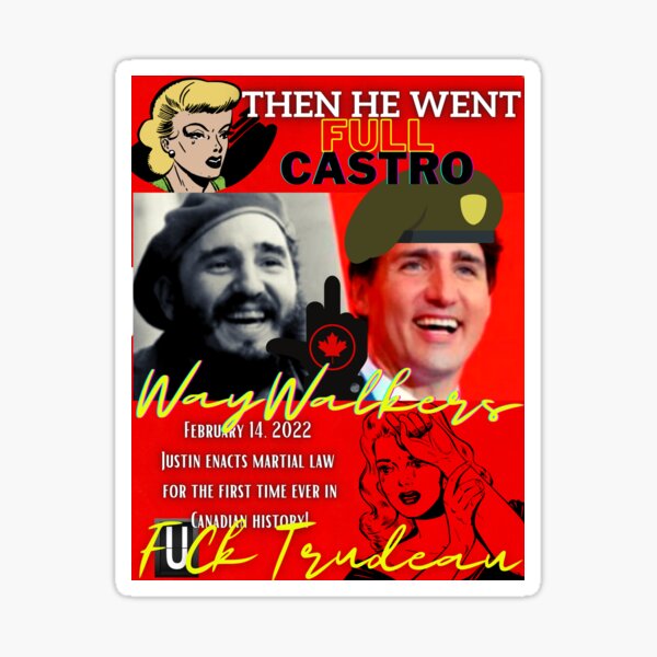 "He Went Full Castro" Sticker by WwMStylesStudio | Redbubble