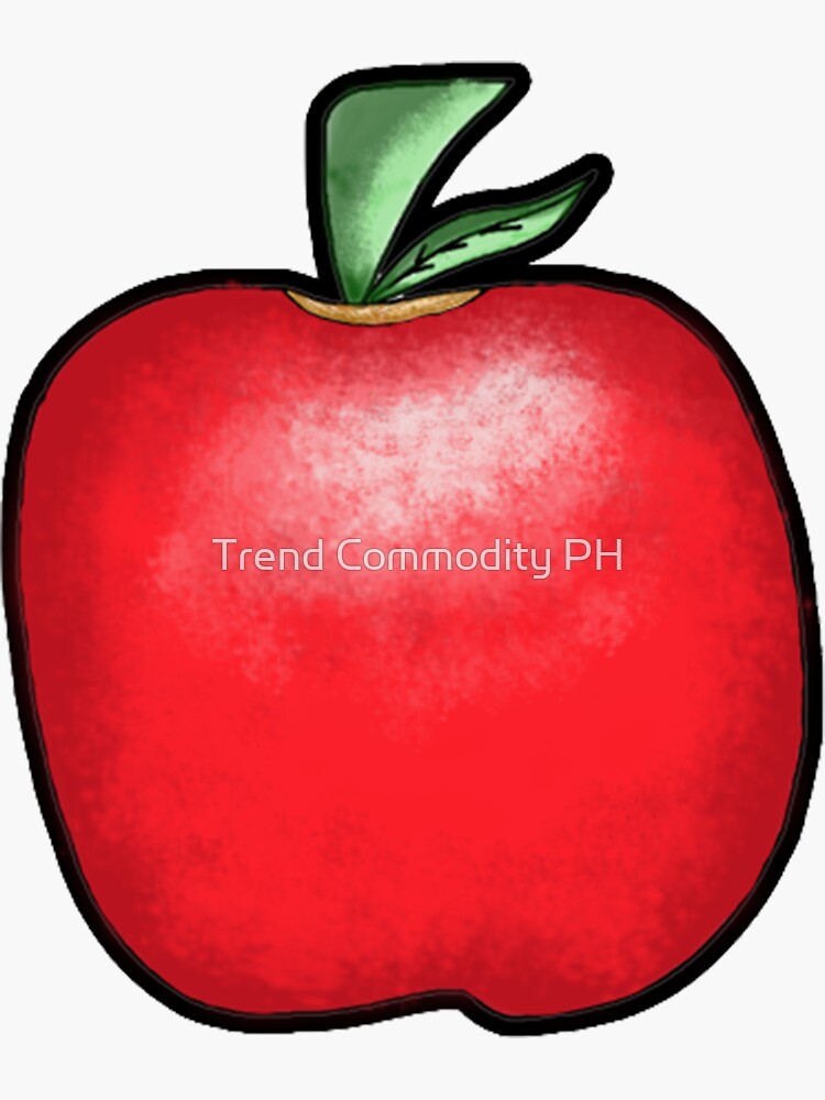 "Apple | Digital Art Apple" Sticker for Sale by joannalagan | Redbubble