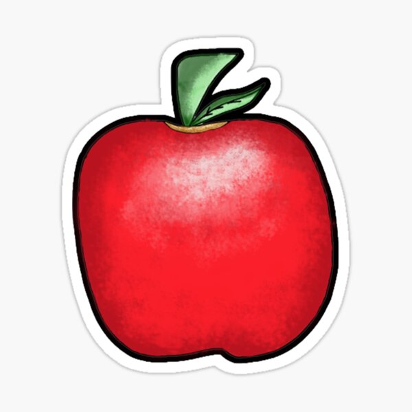 "Apple | Digital Art Apple" Sticker for Sale by joannalagan | Redbubble
