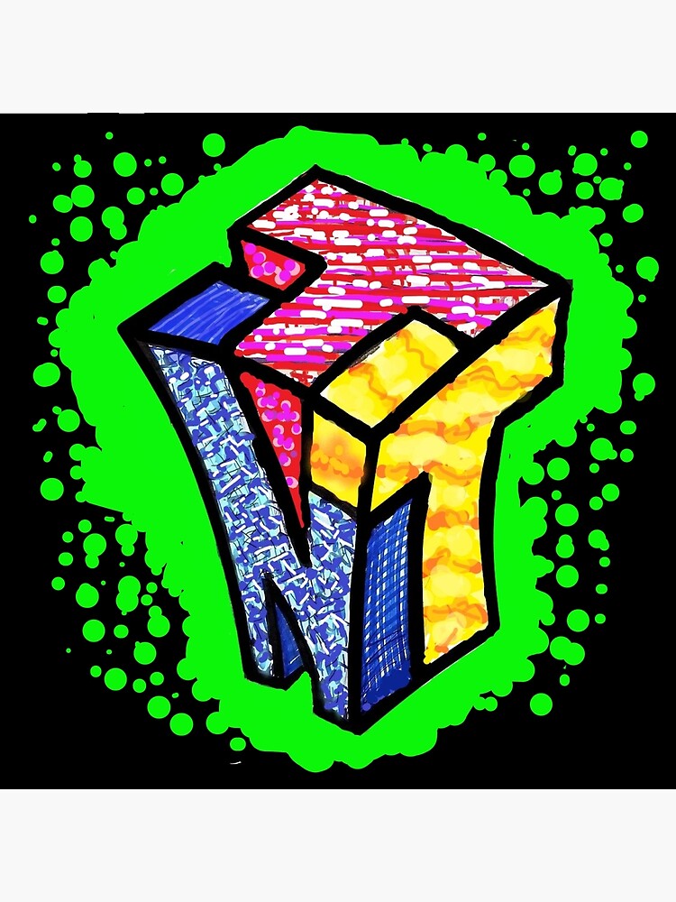 "TNT BLOCK graffiti" Poster for Sale by edoskotch | Redbubble