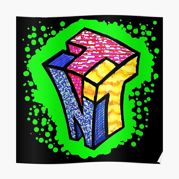 "TNT BLOCK graffiti" Poster for Sale by edoskotch | Redbubble