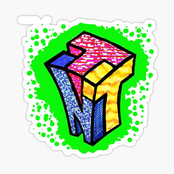 "TNT BLOCK graffiti" Sticker by edoskotch | Redbubble