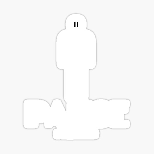 "PAUSE PAUSE MAN WHITE" Sticker by PAUSETHAT | Redbubble