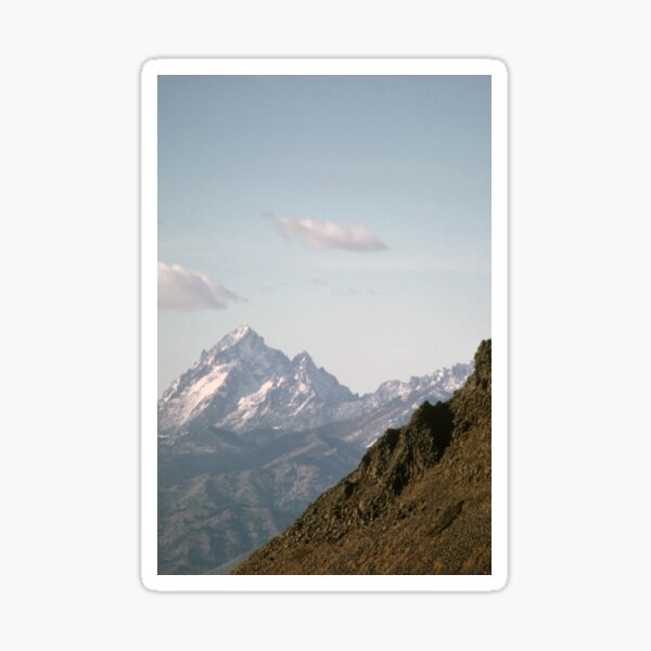 "Snow Mountain Poster " Sticker for Sale by PosterOcean | Redbubble