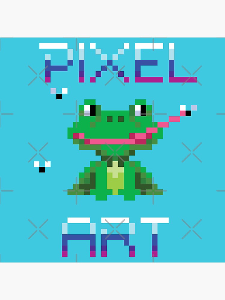 Póster «Rana de pixel art» de Pajamurai | Redbubble
