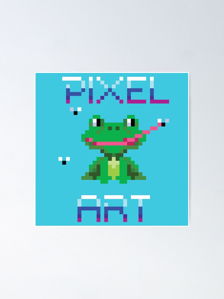 Póster «Rana de pixel art» de Pajamurai | Redbubble