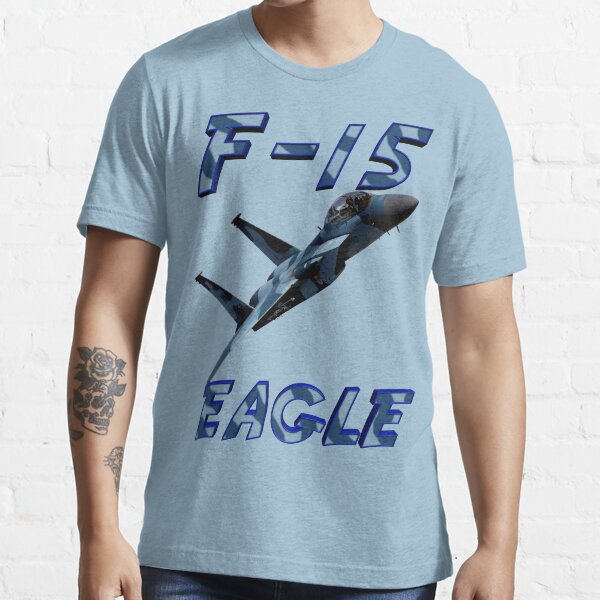 "F15 Eagle in Aggressor Paint" T-shirt for Sale by flyoff | Redbubble | f 15 t-shirts - f15 t ...