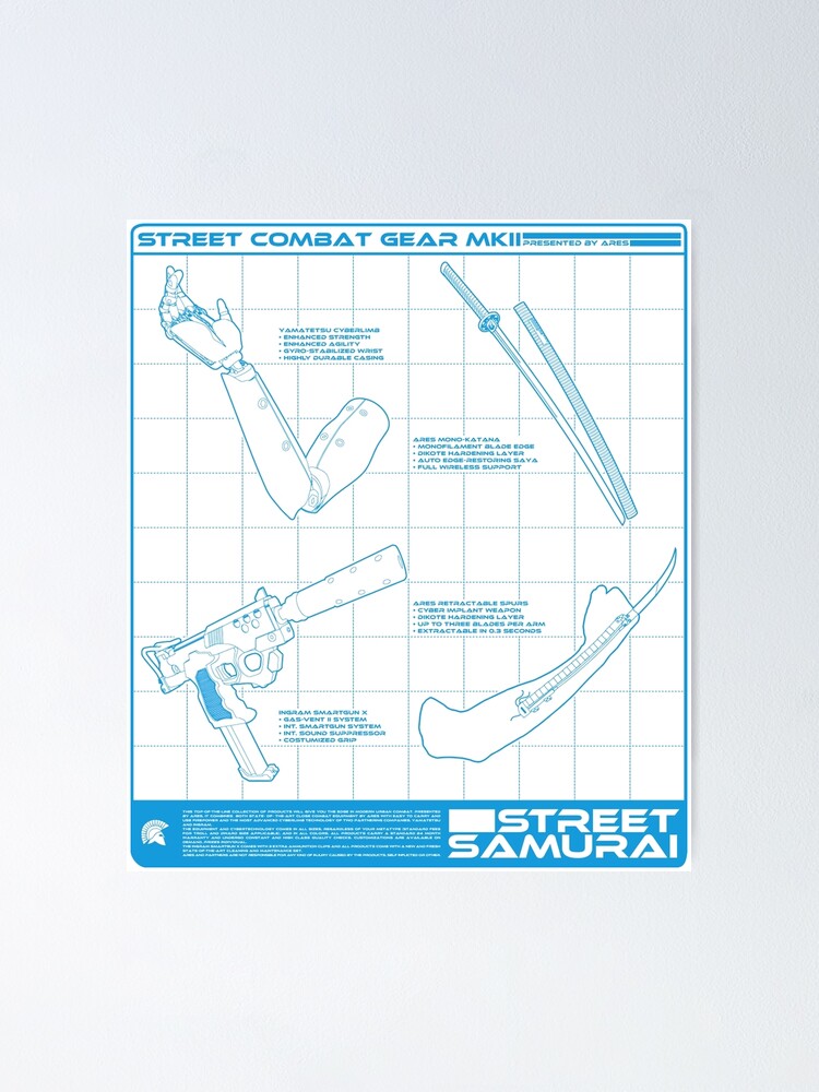 "Shadowrun - Street Samurai Shirt (Version 1)" Poster by TimMcDaunting ...