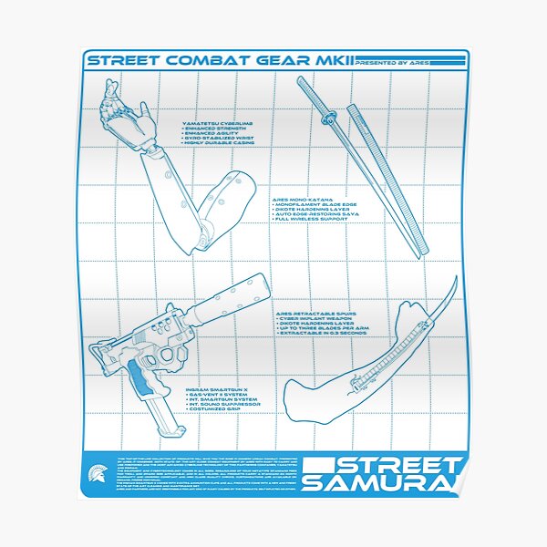 "Shadowrun - Street Samurai Shirt (Version 1)" Poster by TimMcDaunting ...