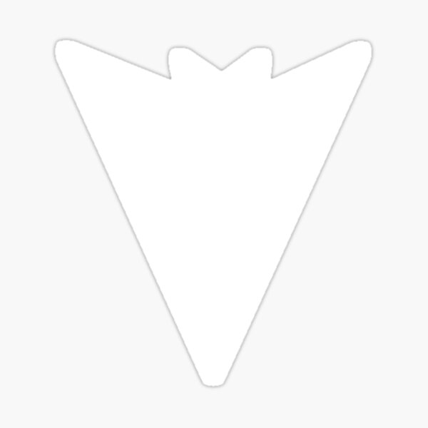 "Logo White No Fill" Sticker for Sale by VoltaicSquadron | Redbubble