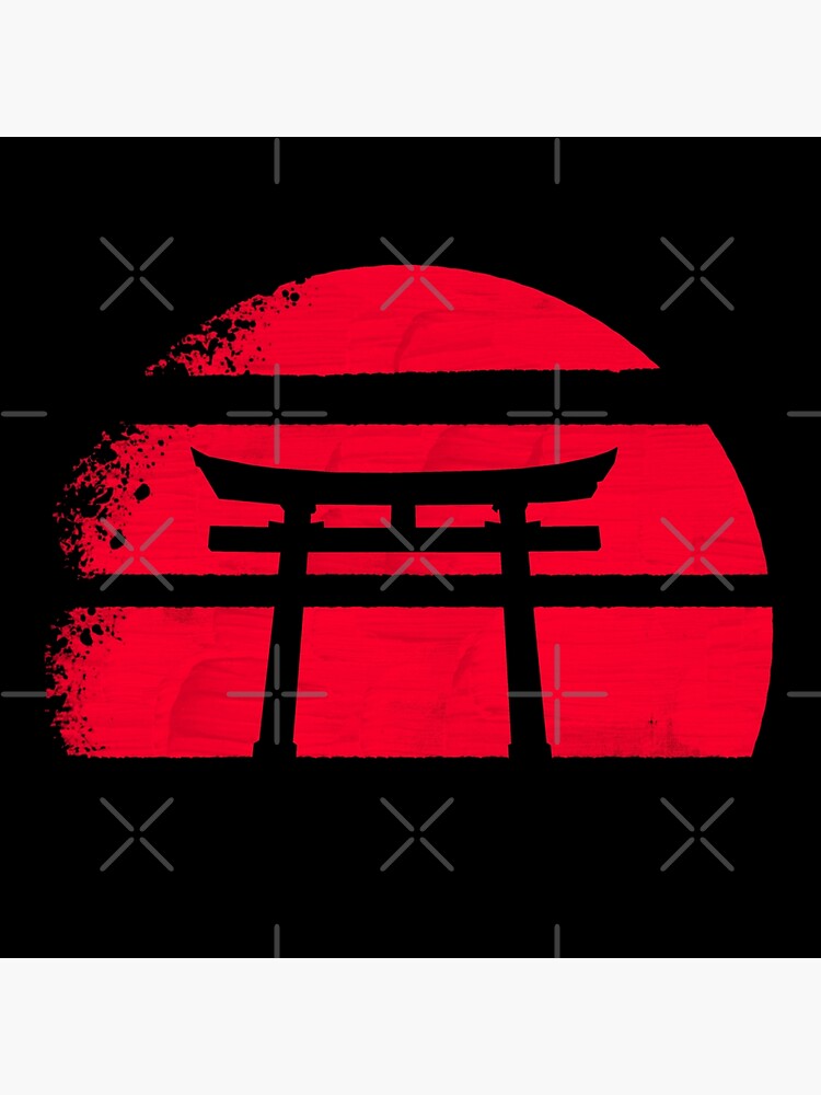 Japanese Sun Japanese Gate - Japanese Torii Gate Red Premium Matte ...