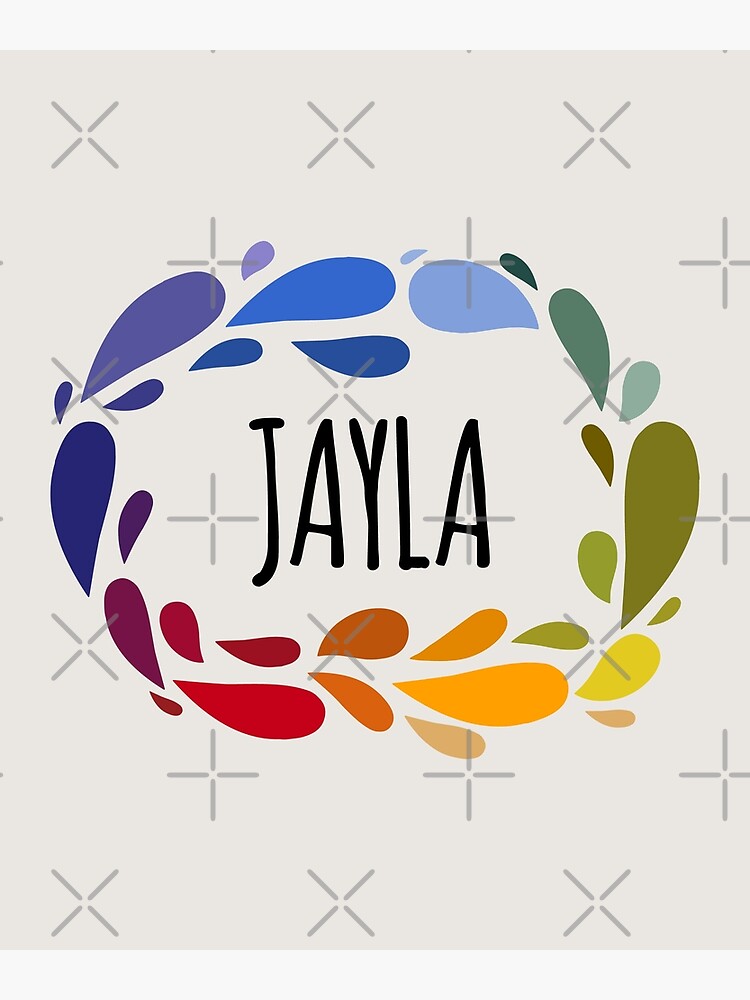"Jayla Name Cute Colorful Gift Named Jayla" Poster by kindxinn | Redbubble