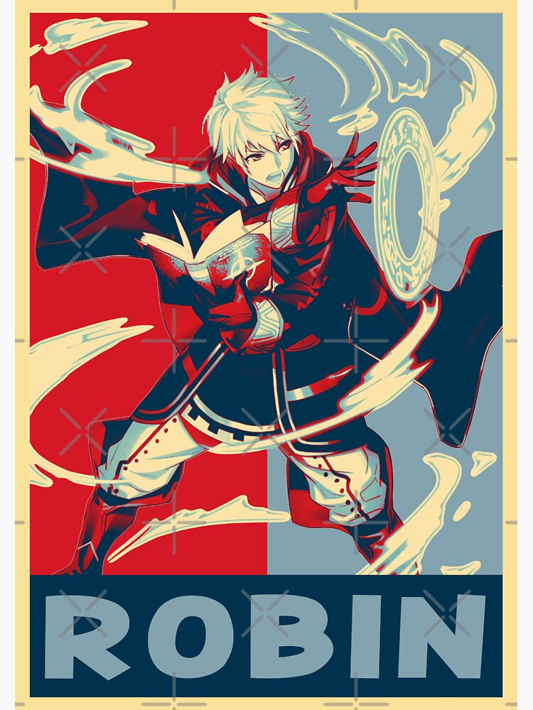 "Robin man anime character game" Sticker by BiancaSil1259 | Redbubble