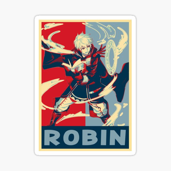 "Robin man anime character game" Sticker by BiancaSil1259 | Redbubble