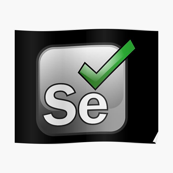 "Selenium Webdriver" Poster for Sale by QAvsBUG | Redbubble