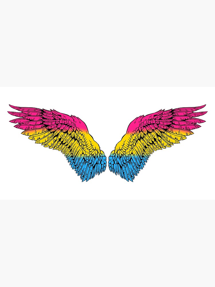"Pride Wings, Pan Flag" Poster for Sale by ArtPau | Redbubble