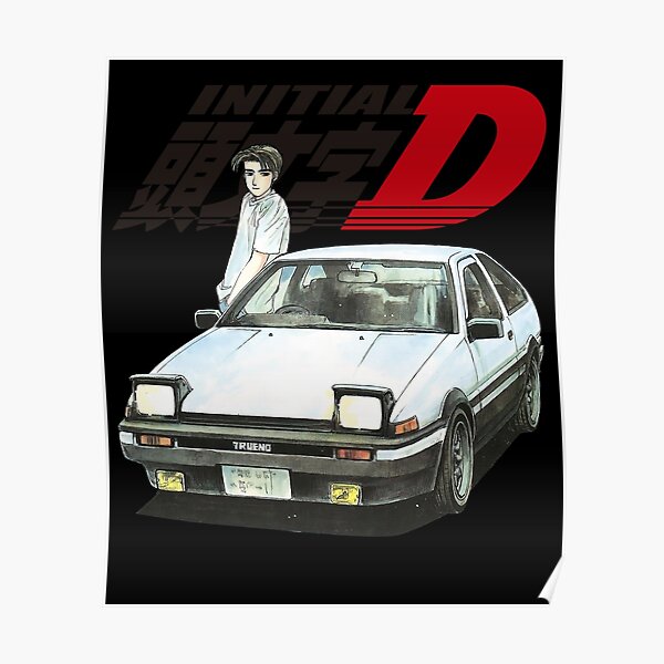 "Initial D Keisuke Takahashi man charater driving" Poster by ...