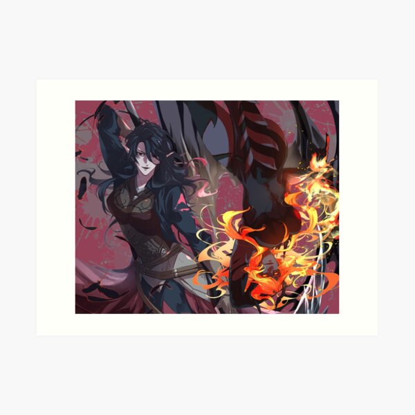 "Nat19: Queens of Shadow and Hell, Hathoyura and Fierna" Art Print for ...