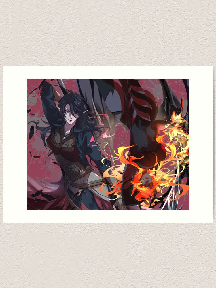 "Nat19: Queens of Shadow and Hell, Hathoyura and Fierna" Art Print for ...