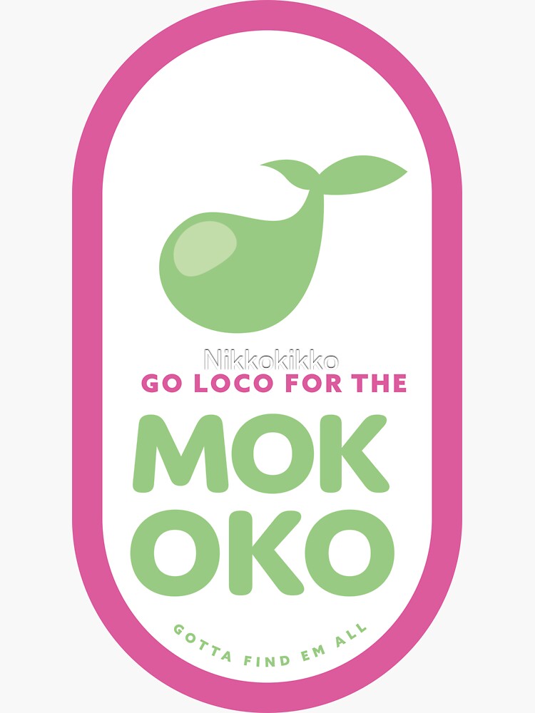 Pegatina «Mokoko loco - Juego del arca perdida» de Nikkokikko | Redbubble