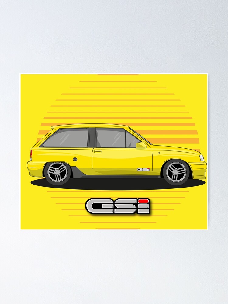 "Vauxhall Nova GSI - Sticker - Photograph - Art work - Display on Wall ...