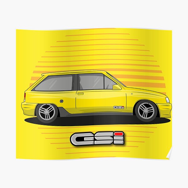 "Vauxhall Nova GSI - Sticker - Photograph - Art work - Display on Wall ...