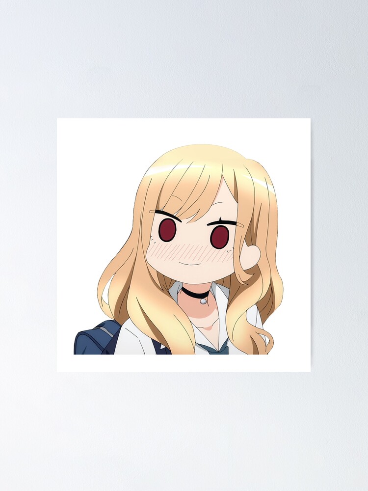 "Cute Blushing Chibi Marin Kitagawa" Poster by WhoEverxx | Redbubble