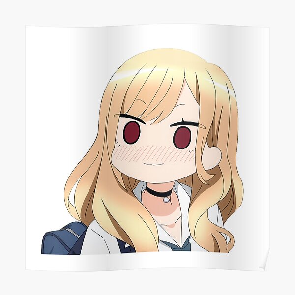 "Cute Blushing Chibi Marin Kitagawa" Poster by WhoEverxx | Redbubble