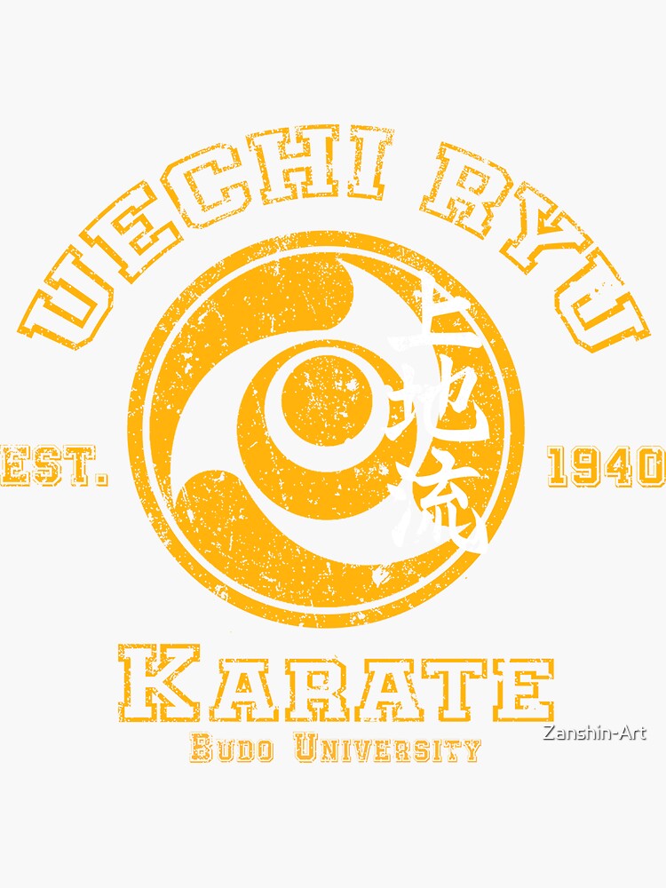 "Uechi Ryu Karate Budo University Martial Arts Design" Sticker for Sale ...