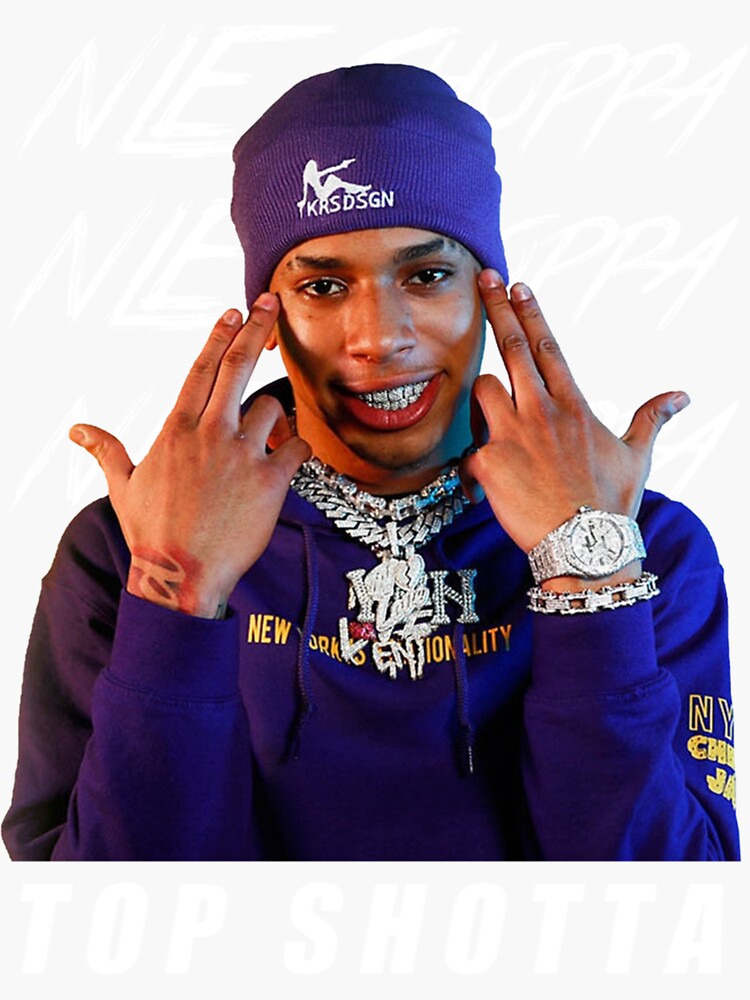 "NLE Choppa Fan Art" Sticker by moriartygotani | Redbubble