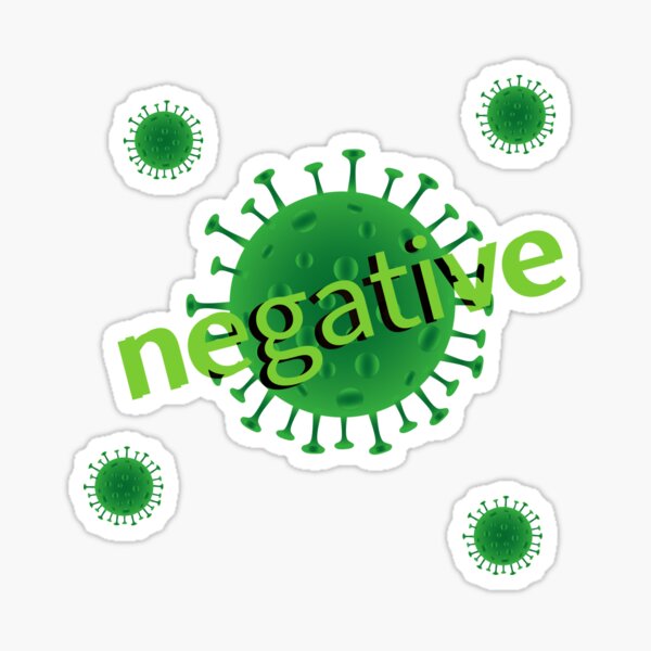 "Negative" Sticker for Sale by Yanadrawing | Redbubble