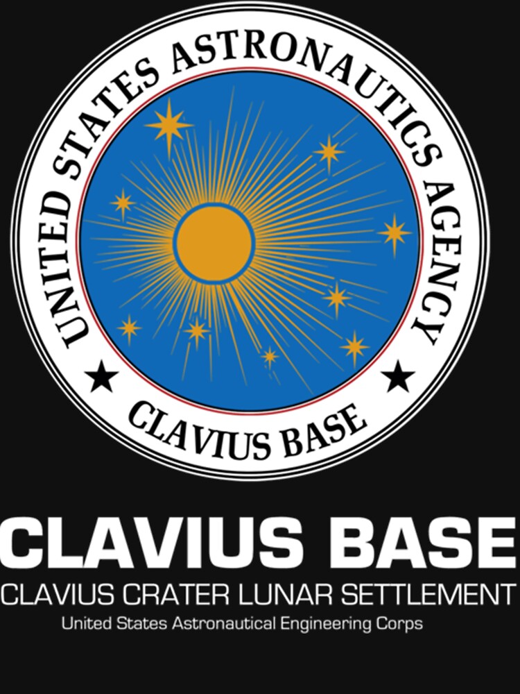 "Clavius Base Inspired by 2001 A Space Odyssey Essential T-Shirt" T ...