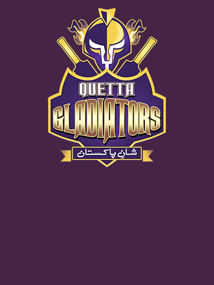 "Quetta Gladiators - Pakistan Super League Cricket Team Logo" T-shirt ...