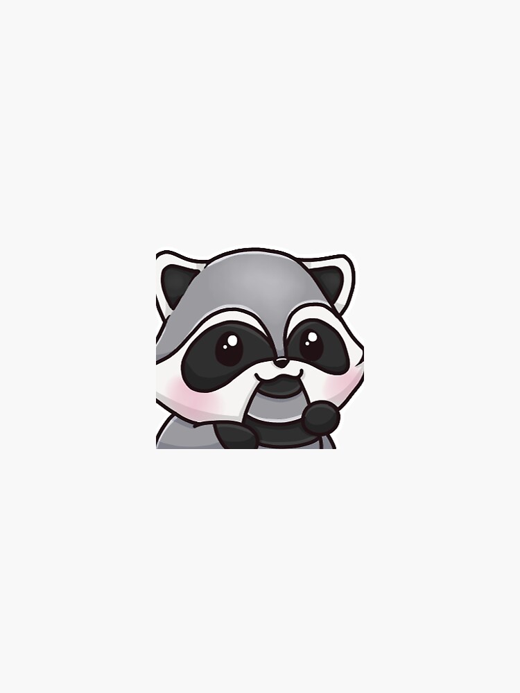 "Derp Raccoon" Sticker for Sale by YourTwitchWaifu | Redbubble
