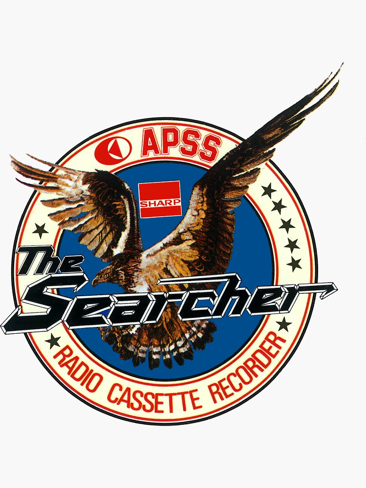 "Sharp The Searcher Boombox" Sticker for Sale by RickShithouse | Redbubble