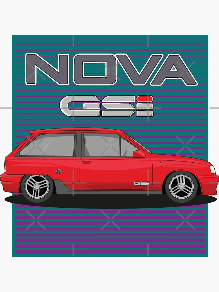 "Vauxhall Nova GSI Graphic - Sticker - Photograph - Art work - Display ...