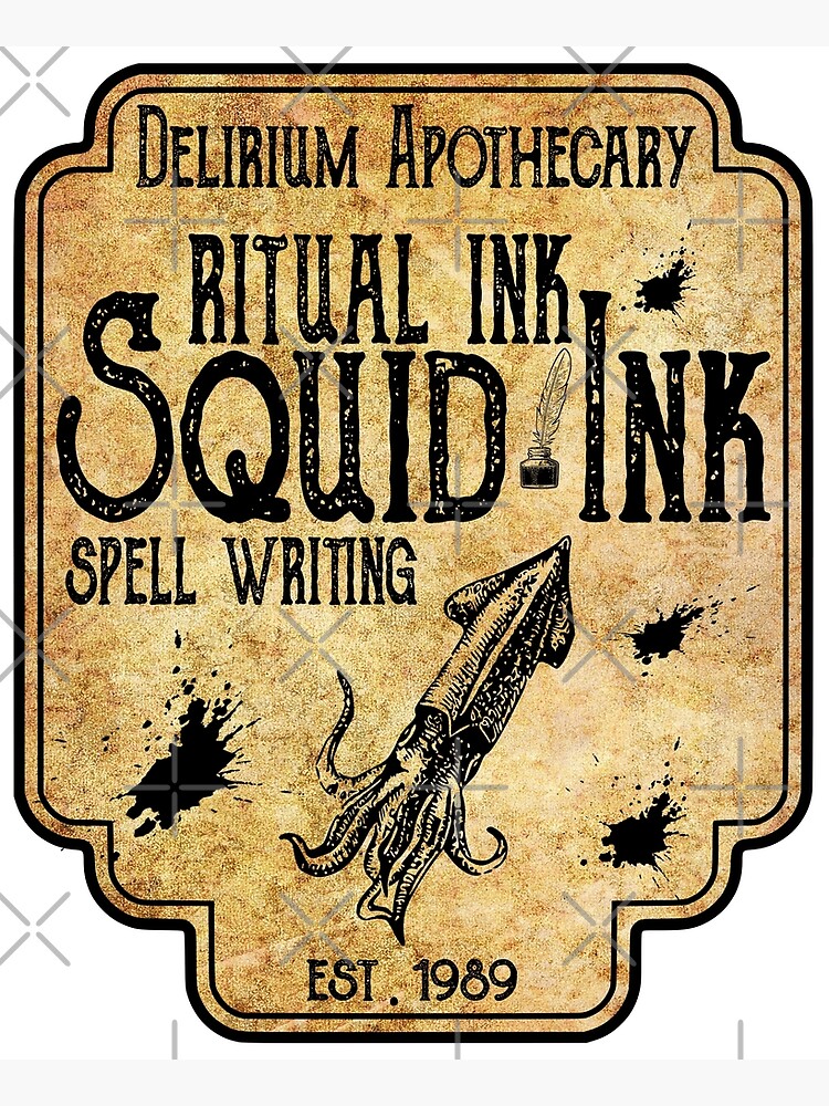 "Squid Ink label" Poster by Freaky-Frenk | Redbubble