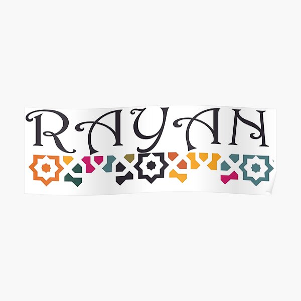 " first name Rayan we celebrate Rayan on March 08" Poster for Sale by ...