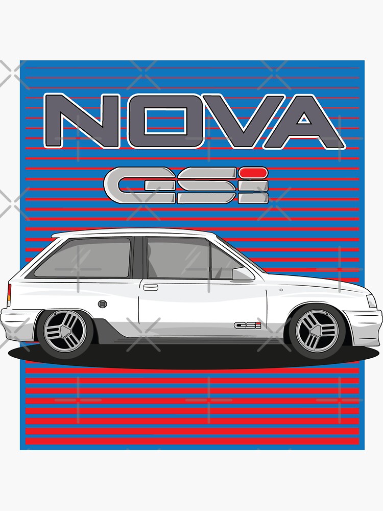 "Vauxhall Nova GSI Graphic - Sticker - Photograph - Art work - Display ...