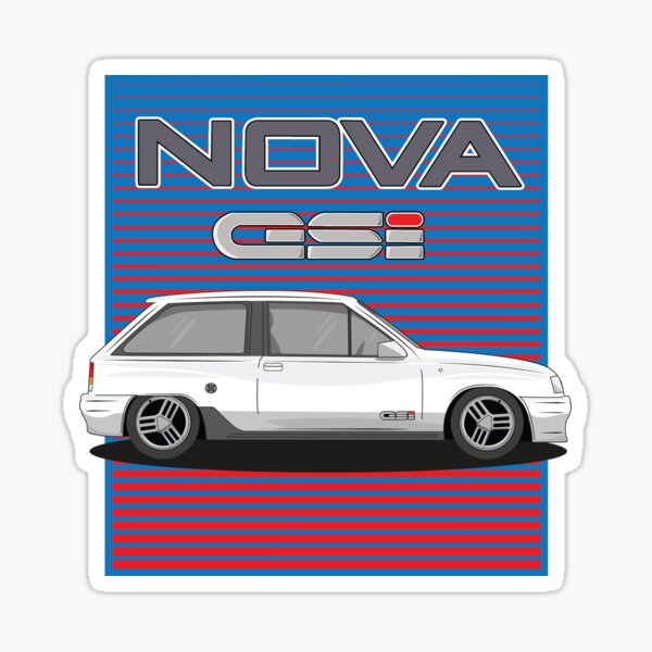 "Vauxhall Nova GSI Graphic - Sticker - Photograph - Art work - Display ...