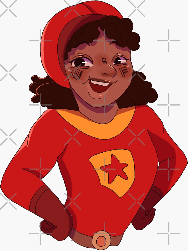 "Wordgirl" Sticker by peachbun03 | Redbubble