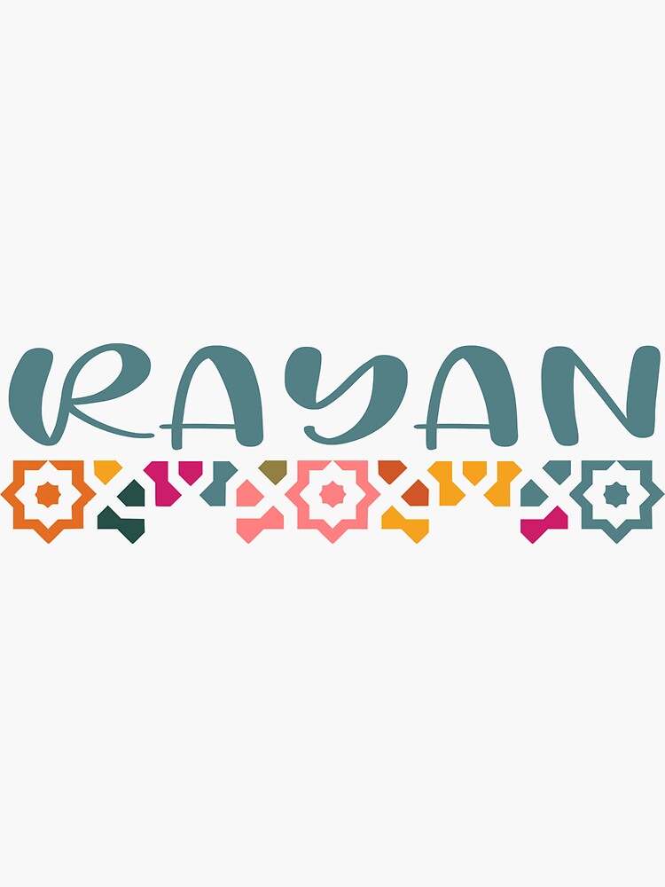 " first name Rayan we celebrate Rayan on March 08" Sticker by raninou ...