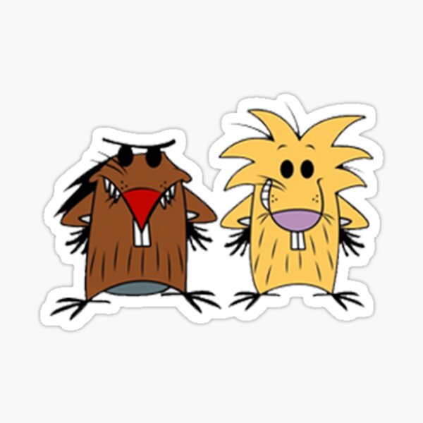"The Angry Beavers" Sticker for Sale by guturus | Redbubble